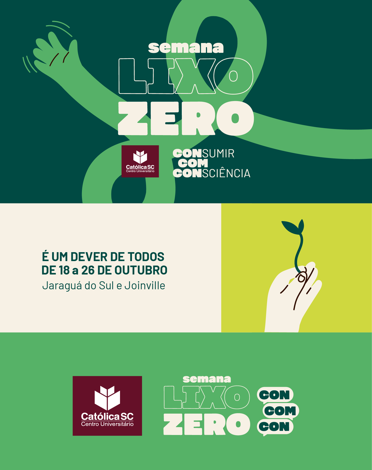 Semana Lixo Zero na Católica SC - Católica SC